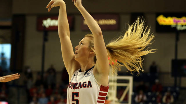 Stirton helps Zags top LMU, reach 20 wins | krem.com