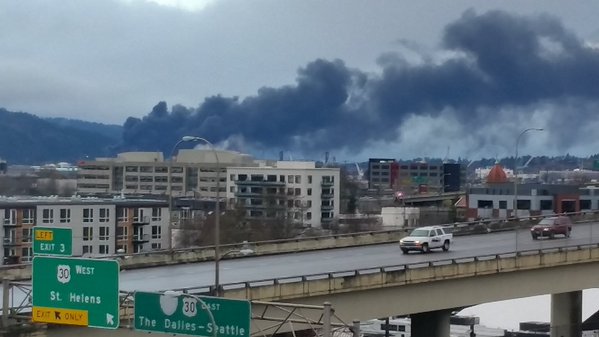 Six train tanker cars catch fire in Oregon | krem.com