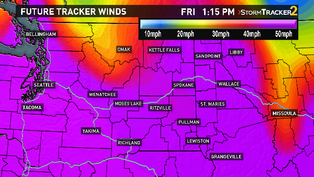 Wind gusts up to 50 mph expected across the INW | krem.com