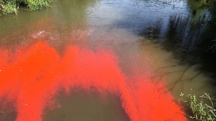 Scientists test water in Latah Creek using safe, red dye | krem.com