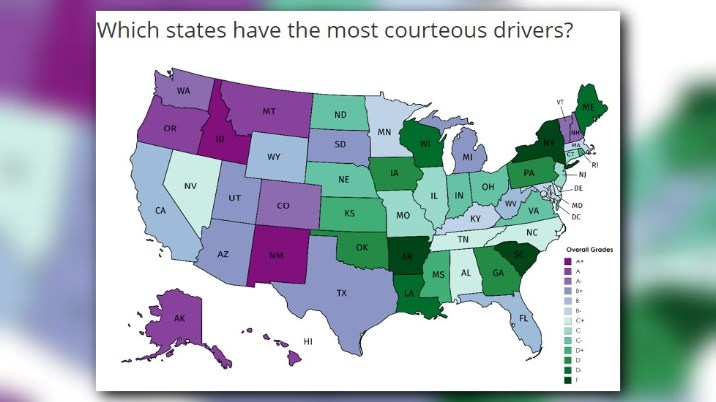 Idaho drivers ranked most polite by survey | krem.com