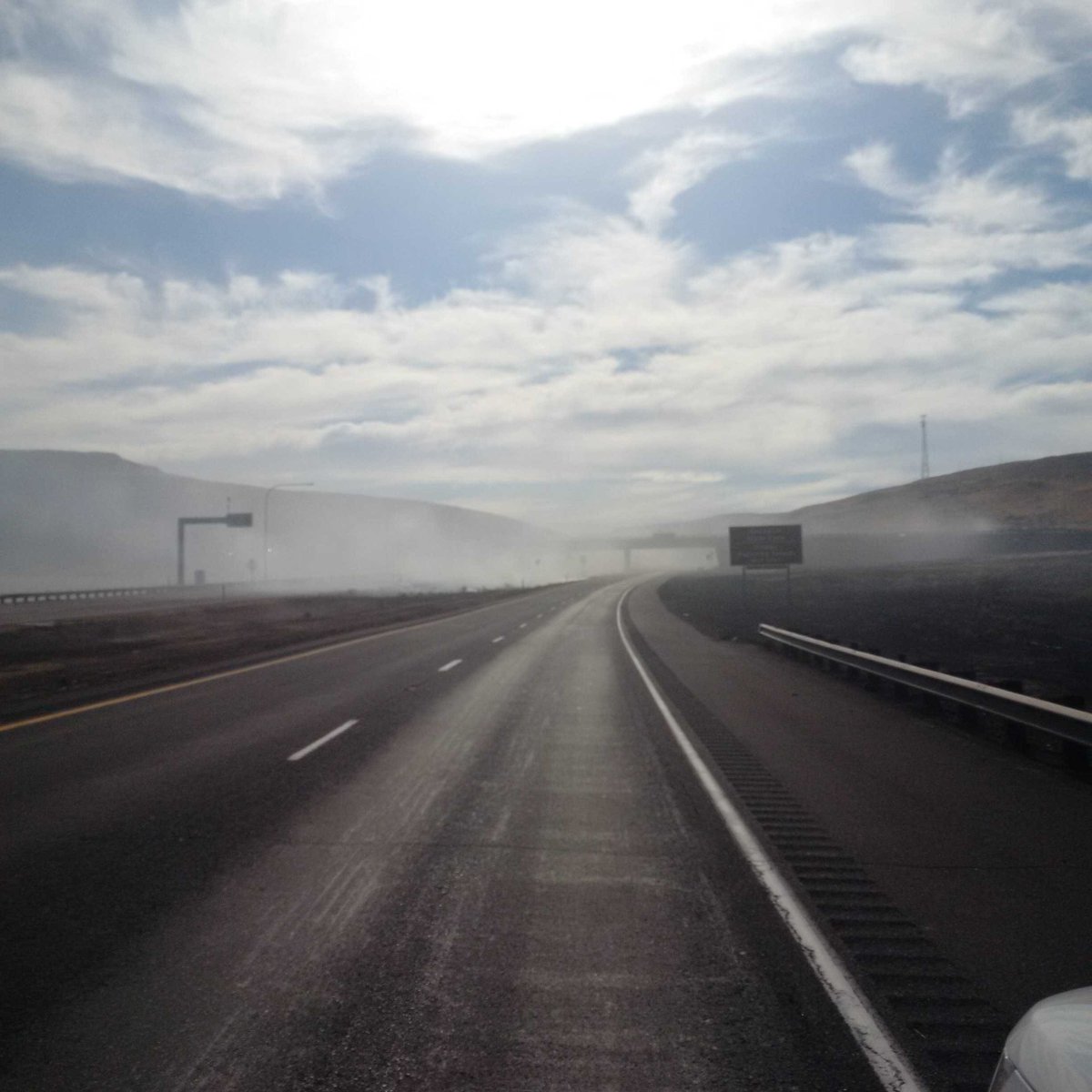 Fire by I-90 closed the interstate earlier but now it is open | krem.com