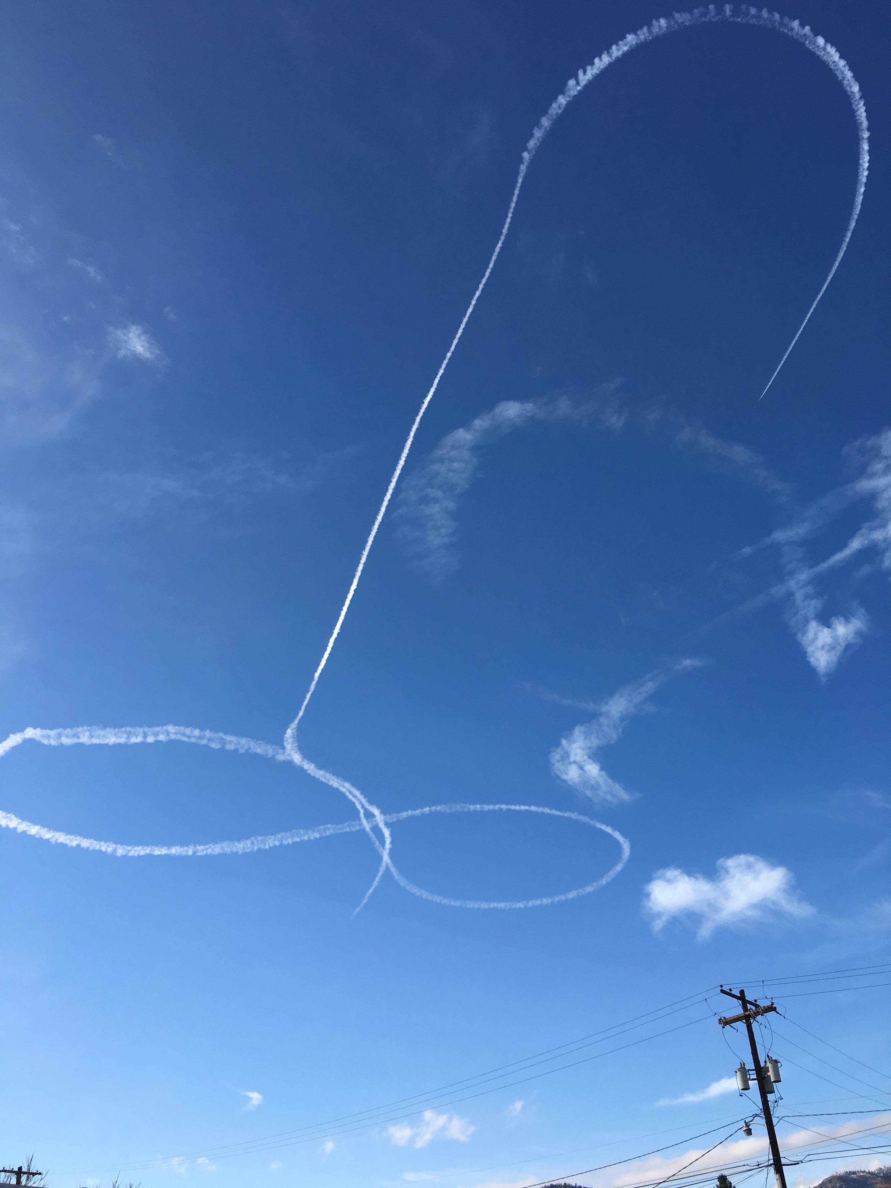 PHOTOS: Graphic: Obscene contrail drawings spotted in Okanogan Co ...